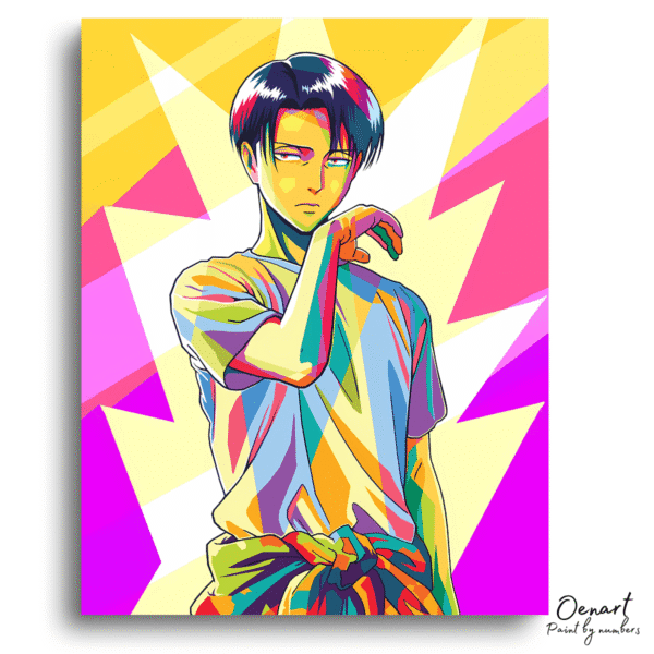 Attack on Titan: Colorful Levi - Anime Diamond Painting - Oenart