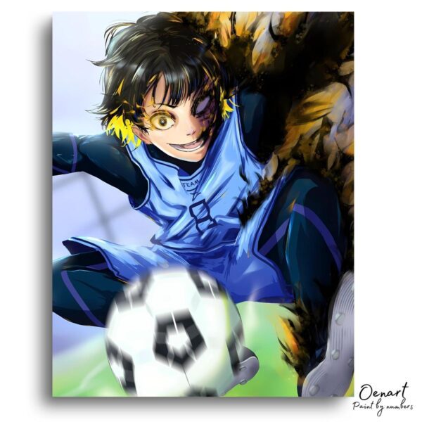 Blue Lock: Bachira 8 - Anime Paint By Numbers Kit - Oenart