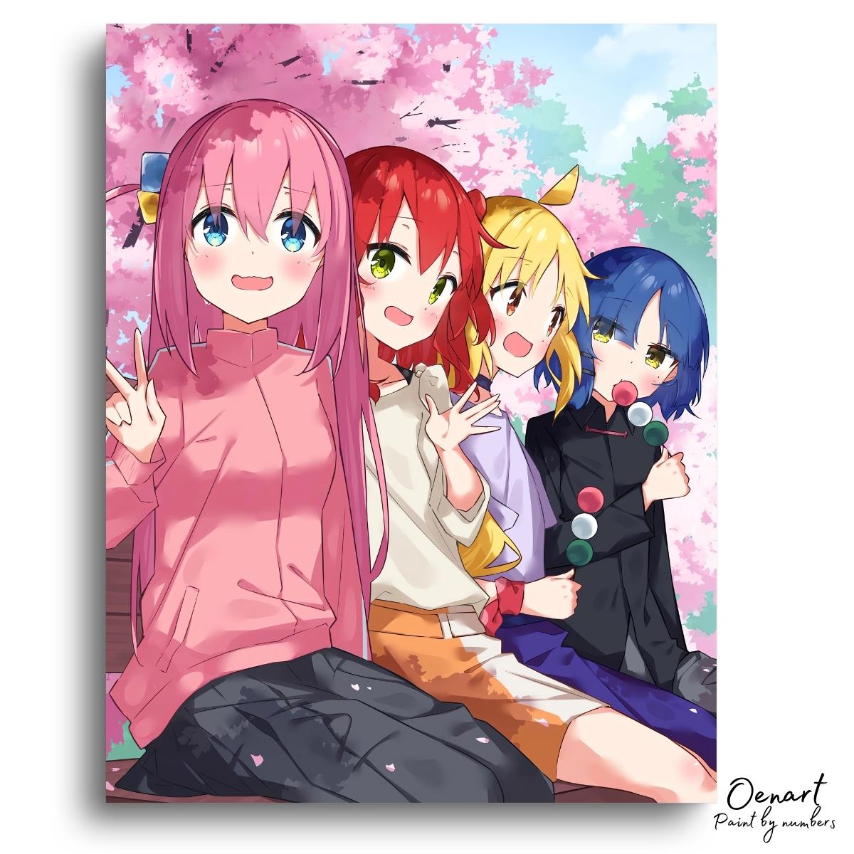 Bocchi the Rock: Friends - Anime Diamond Painting - Oenart