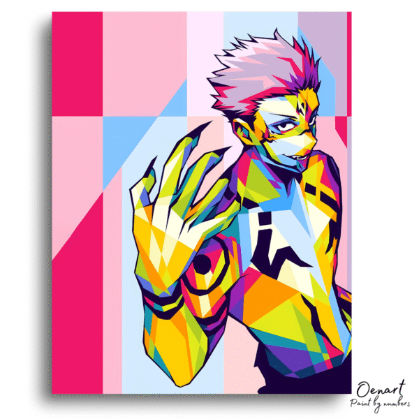 Jujutsu Kaisen: Colorful Sukuna - Anime Diamond Painting - Oenart