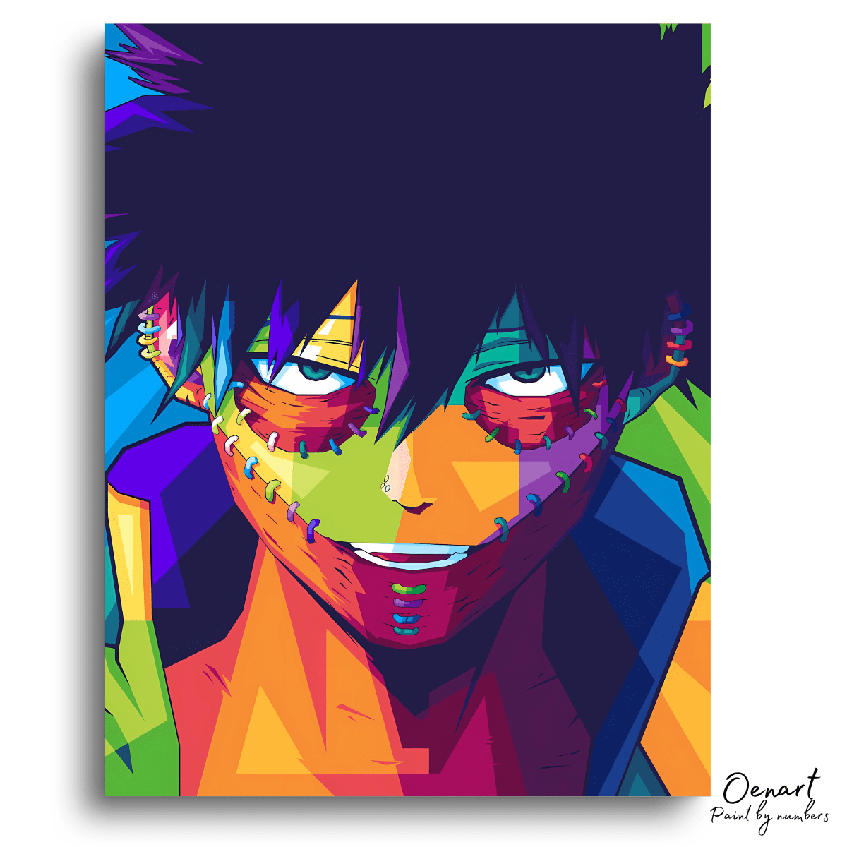 Colorful Hero Portrait - Paint By Numbers Kit