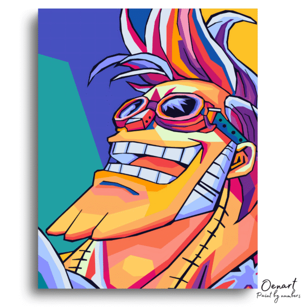 One Piece: Franky Wpap Art - Anime Paint By Numbers Kit